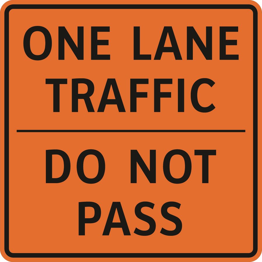 One Lane - Do Not Pass