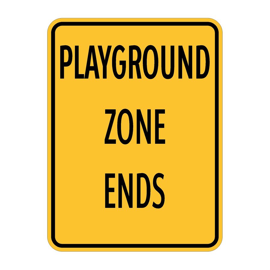 Playground Zone Ends