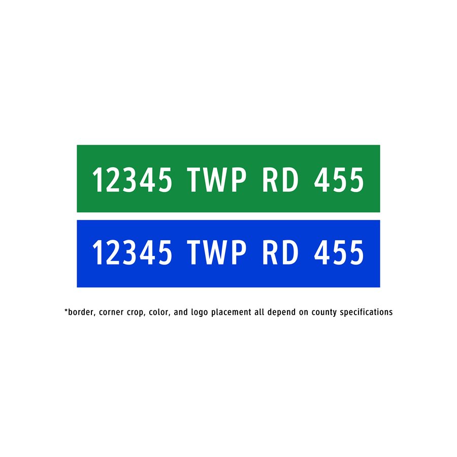 Rural Address Signs - Alberta | Signs | ATS Traffic Product Catalog