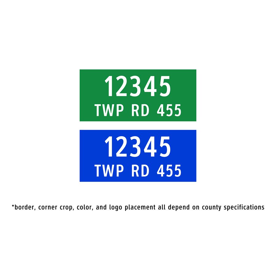 Rural Address Signs - Alberta | Signs | ATS Traffic Product Catalog