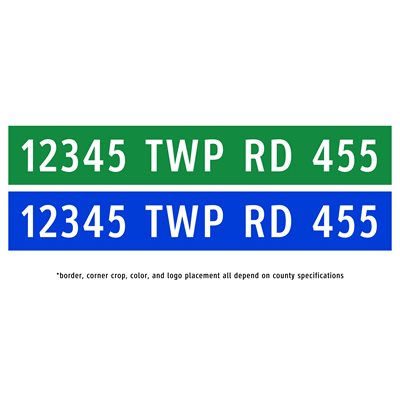 Rural Address Signs - Alberta | Signs | ATS Traffic Product Catalog