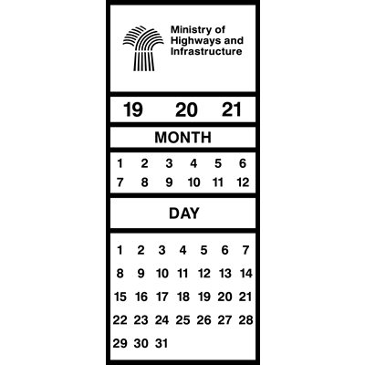 Date Decals (Official signs)