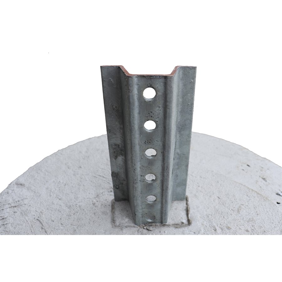 Round Concrete Base Uchannel Stub c/w Hardware | Sign Bases | Signs ...