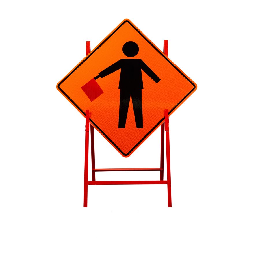 AFrame Highway Sign Stand Galvanized LS III | Sign Stands | Barricades ...
