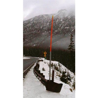 Snow Pole 10' Orange 3639 | Markers | Winter | ATS Traffic Product Catalog