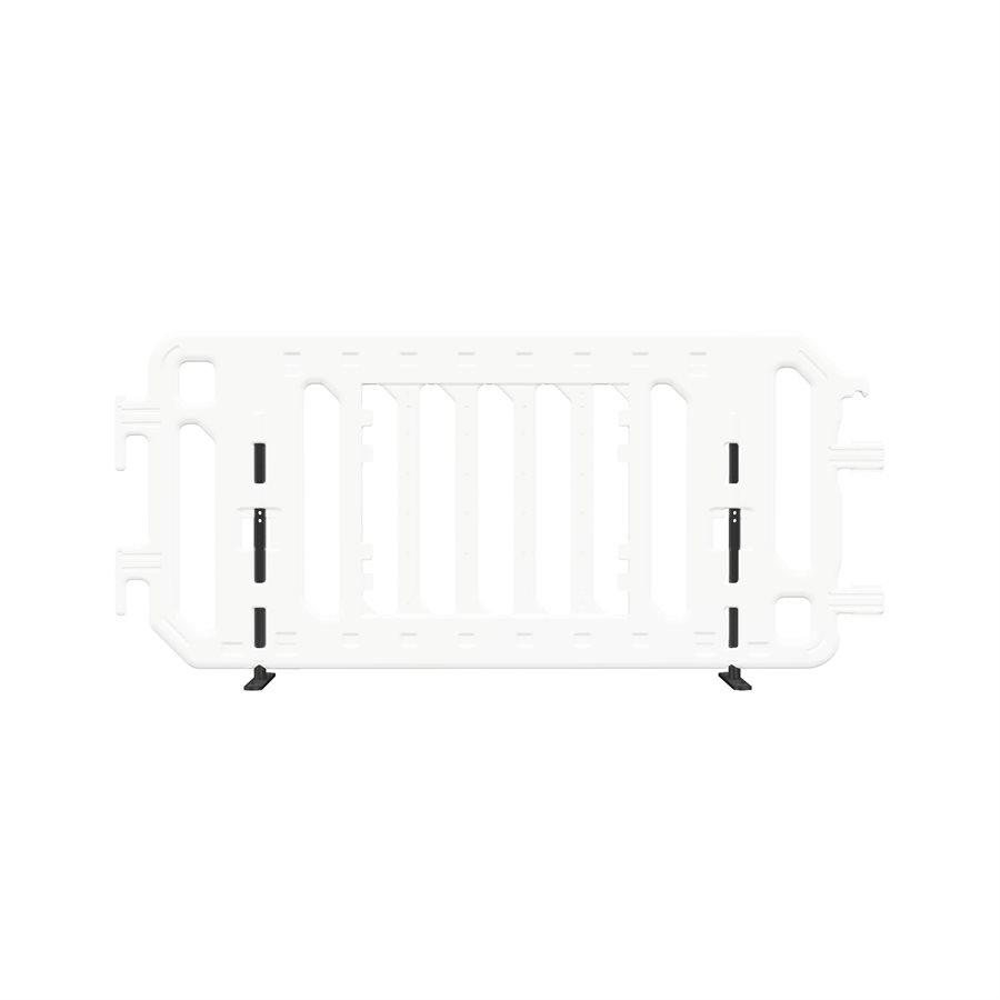Crowdcade Deluxe 7' Crowd Control Parade Barricade, White | Urban ...