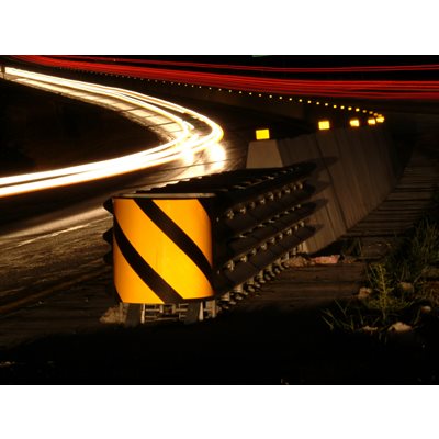 Flexible Barrier Mount Reflector - Double Sided - Yellow Diamond Grade ...