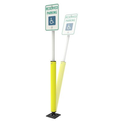 Post - Sta-Rite Impactable Sign Post with Bollard Enhancement - 78 ...