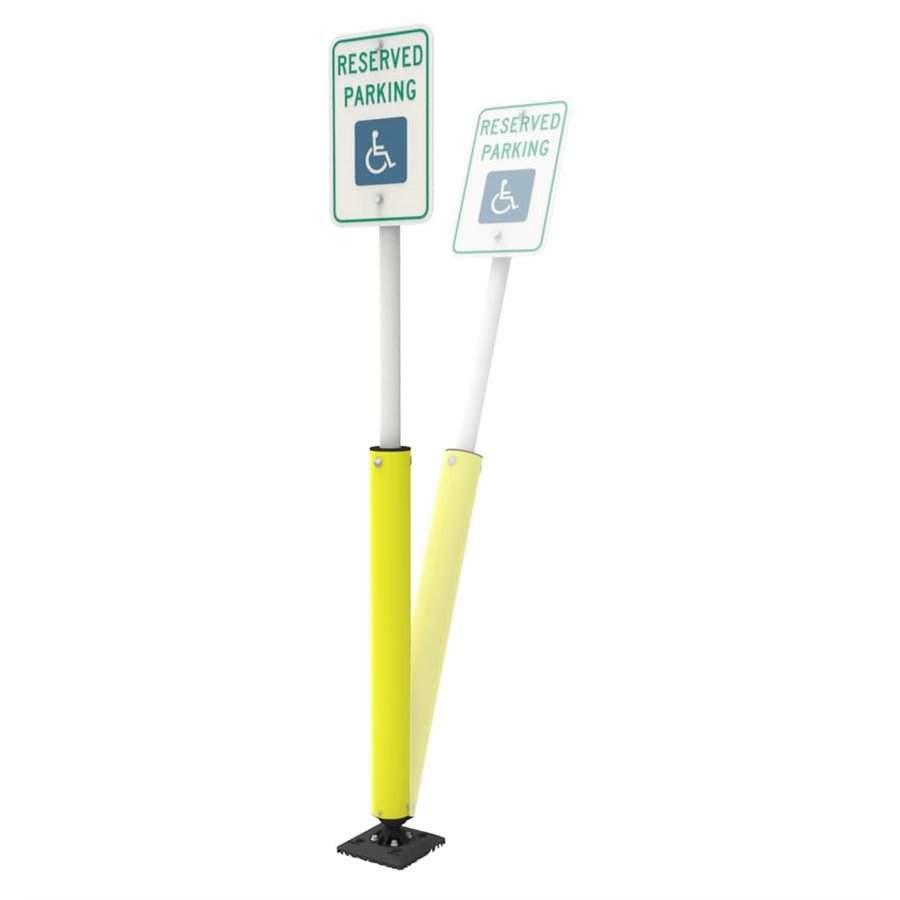 Post - Sta-Rite Impactable Sign Post with Bollard Enhancement - 78 ...