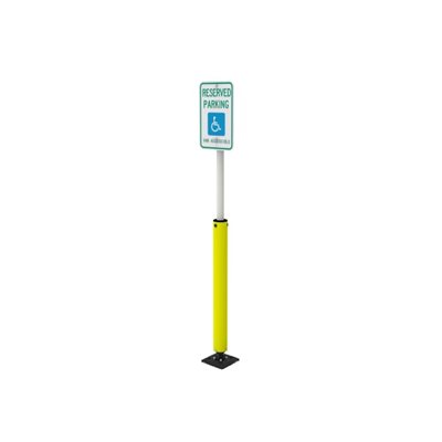 Post - Sta-Rite Impactable Sign Post with Bollard Enhancement - 78 ...