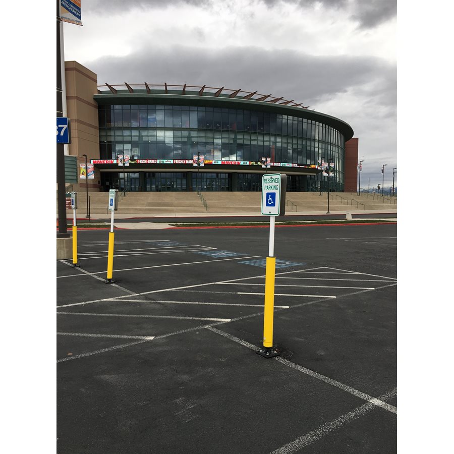 Post - Sta-Rite Impactable Sign Post with Bollard Enhancement - 78 ...