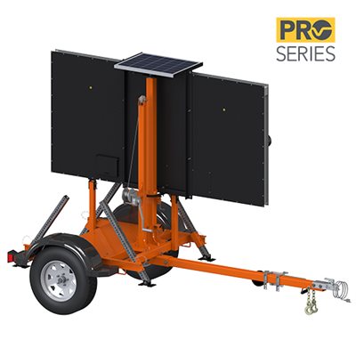 Ver-Mac Arrow Board - 25 Light - Solar Powered - Trailer Mount ...