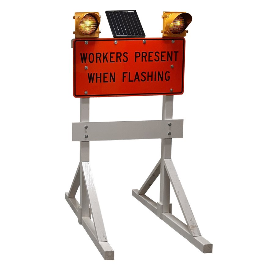 Solar Powered Workers Present While Flashing WD-156 | Construction ...