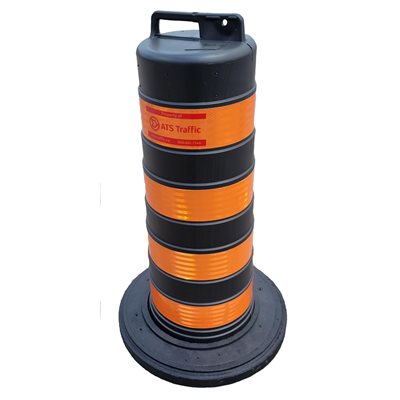 Channelizer Drum Black with Handle, with 4 HI Orange Bands | Drums ...