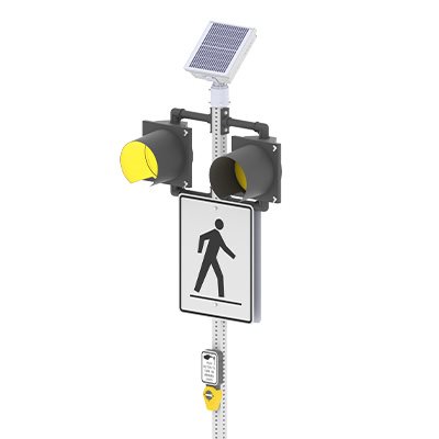 Carmanah Compact, Solar-Powered Crosswalk Flashing Beacon - R820-E ...