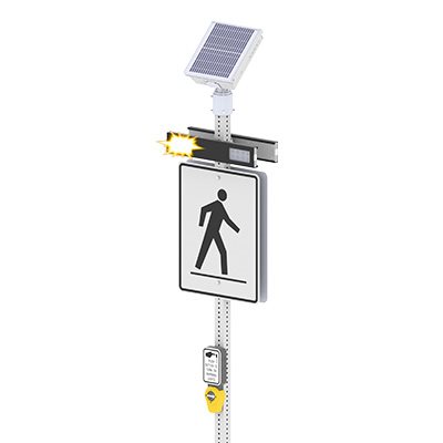 R920-E Solar Crosswalk System|Solar Powered Flashing Beacon|RRFB ...