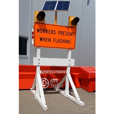 Solar Powered Workers Present While Flashing WD-156 | Construction ...
